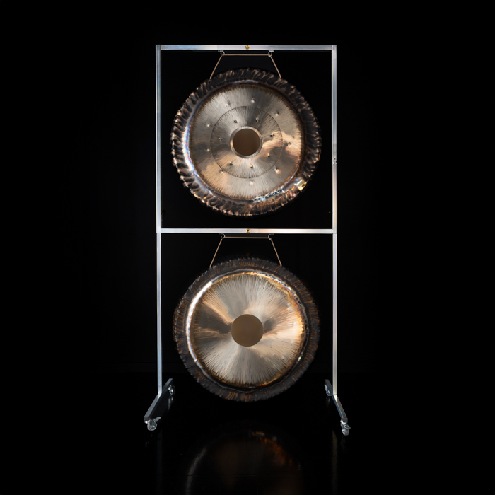 Double Square Gong Stand up to 42"/105 cm Gongs - Tone of Life Gongs ...